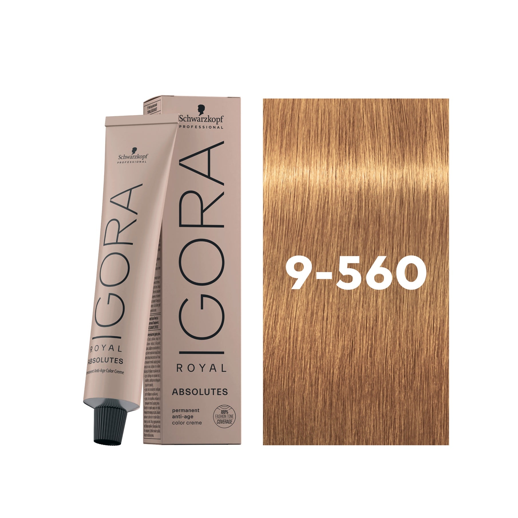 IGORA ROYAL ABSOLUTES Permanent Hair Color 9-560 Extra Light Blonde Go ...